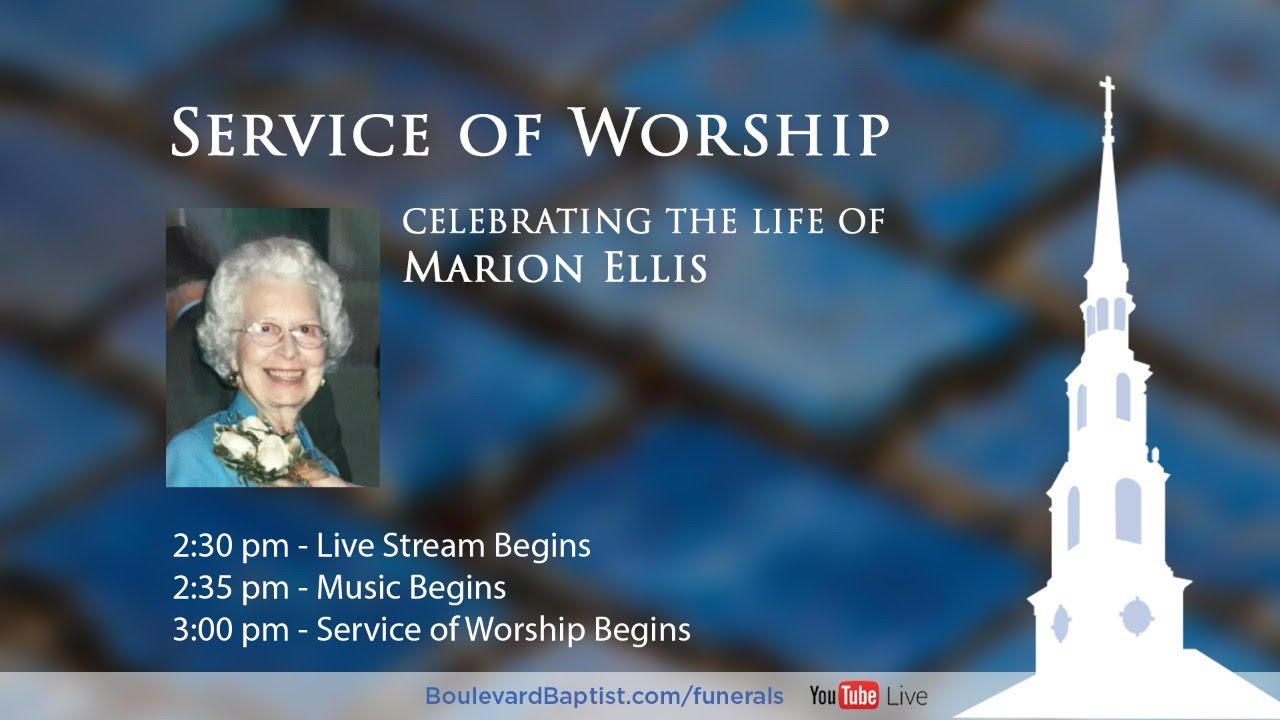 May 2, 2021 - Celebrating the life of Marion Ellis - YouTube