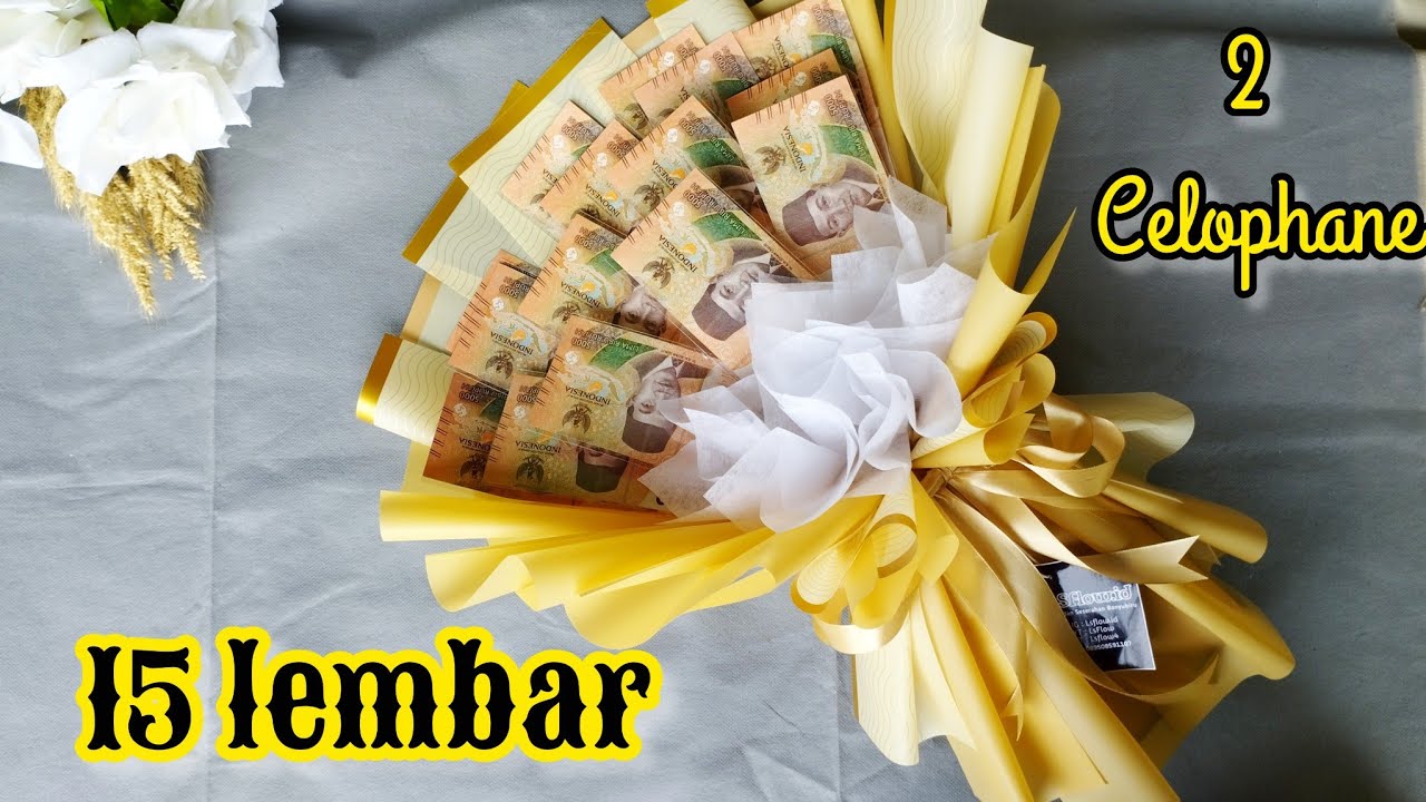 TUTORIAL BUKET UANG 5000 AN 15 LEMBAR UNTUK HARI IBU - YouTube