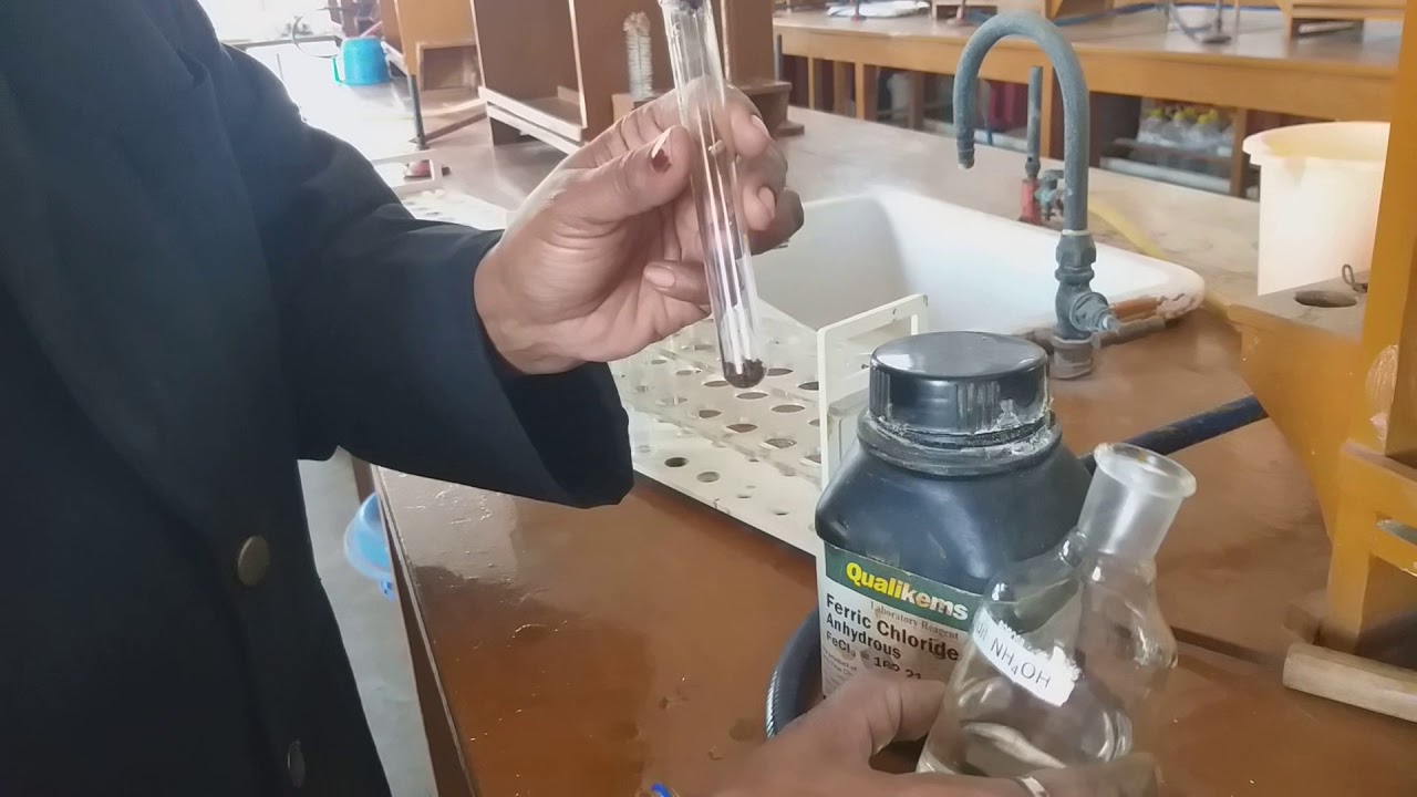 Detection of Ferric ion(Fe3+)|Analytacal Chemistry| - YouTube