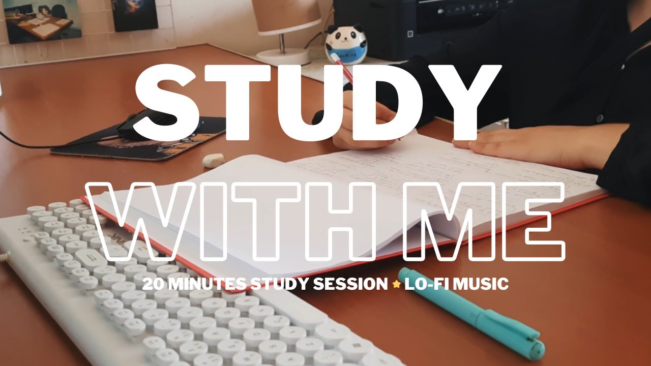Study with me: 20 minute study session that plays LO-FI music - YouTube