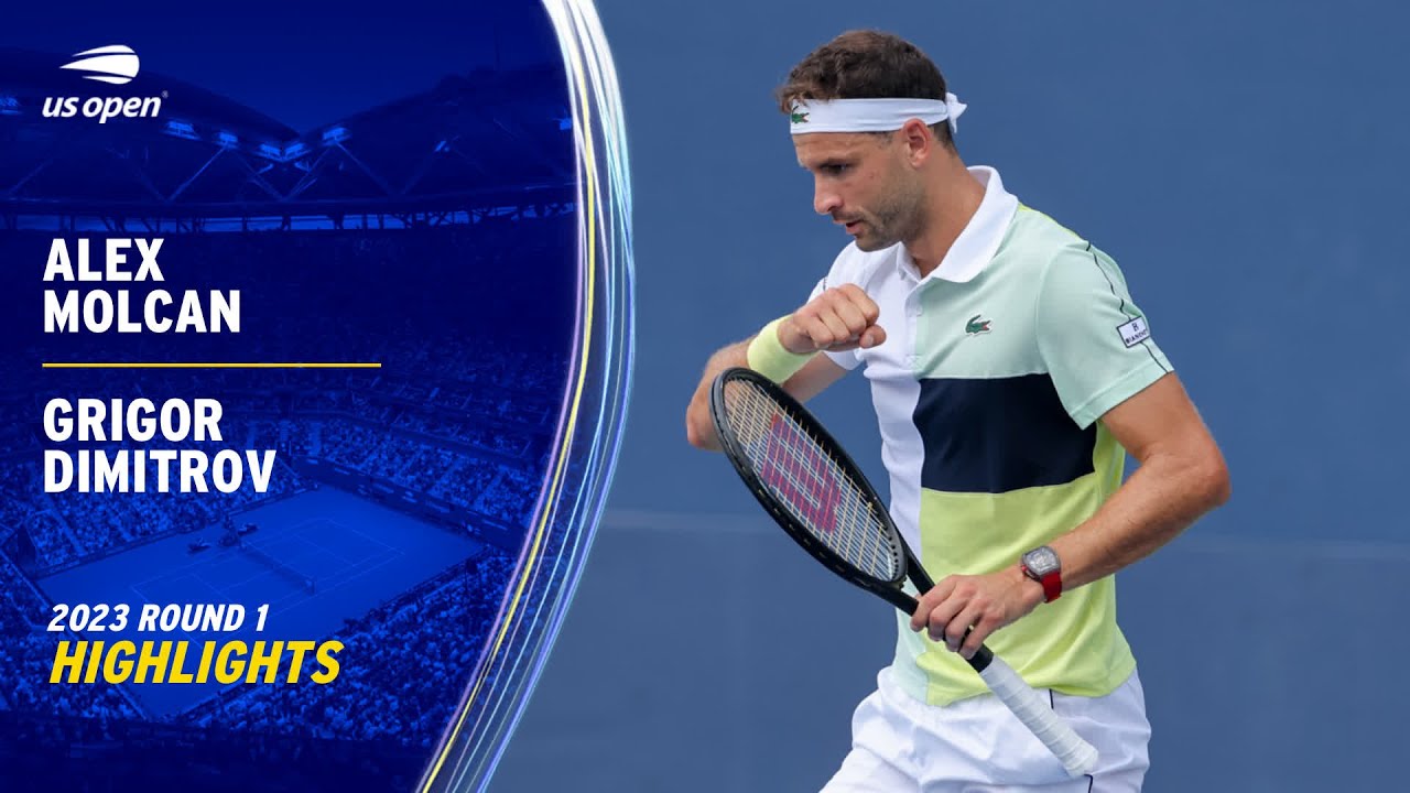 Alex Molcan vs. Grigor Dimitrov Highlights | 2023 US Open Round 1 - YouTube