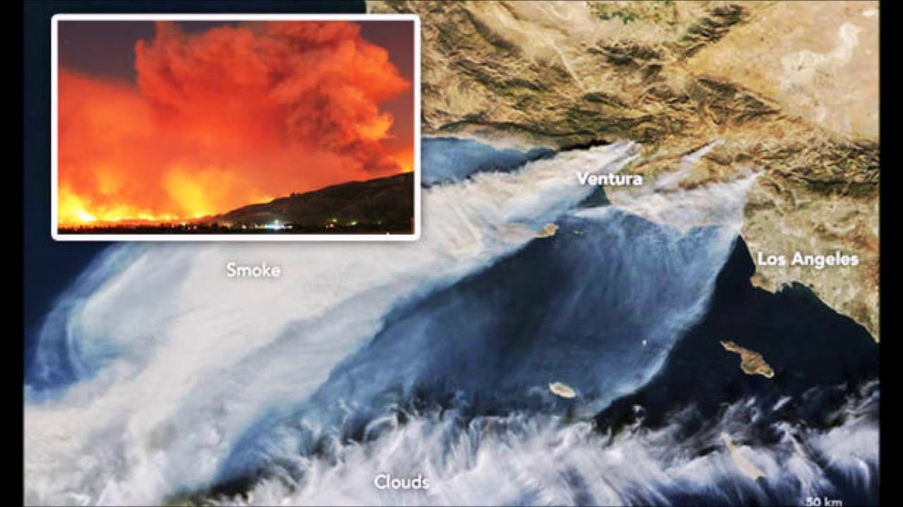 NASA released A Shocking Image Of The California Wildfires From Space ...