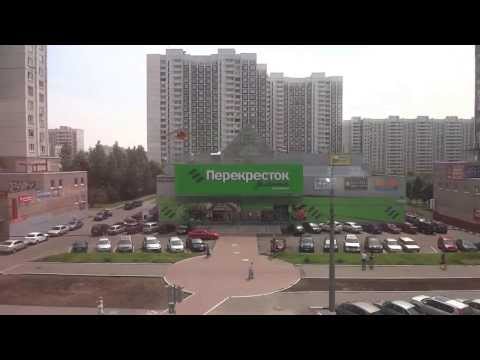 Панорама Южного Бутово из окна легкого метро 3