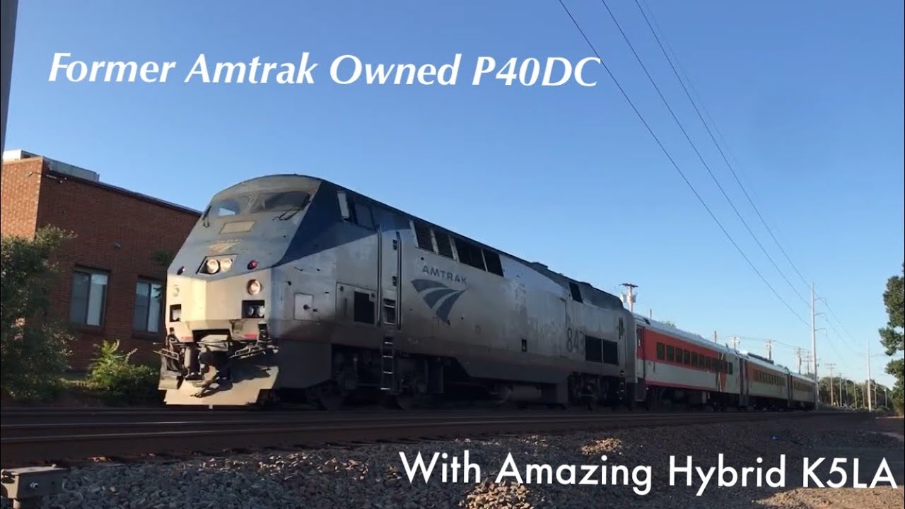 CDOT P40DC 843 EX Amtrak With Amazing HYBRID K5LA Leads CTrail Train ...