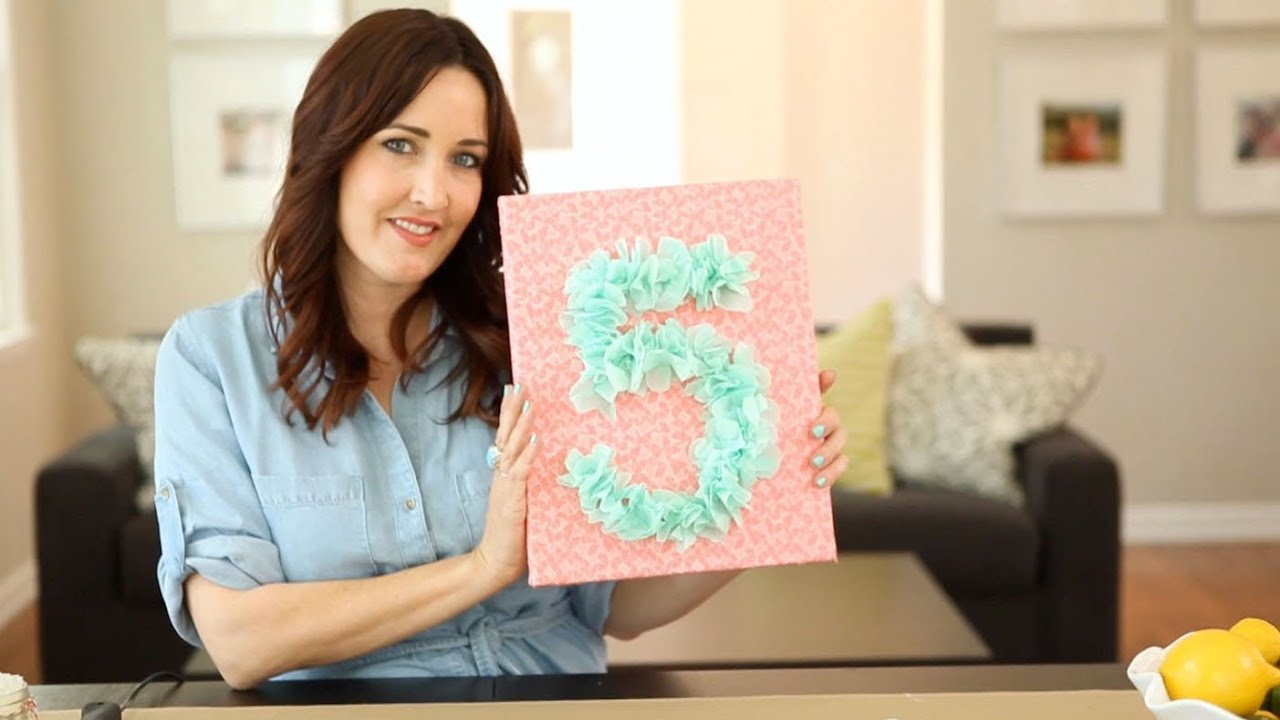 A Birthday to Remember: How to Make A Beautiful Birthday Number Sign ...