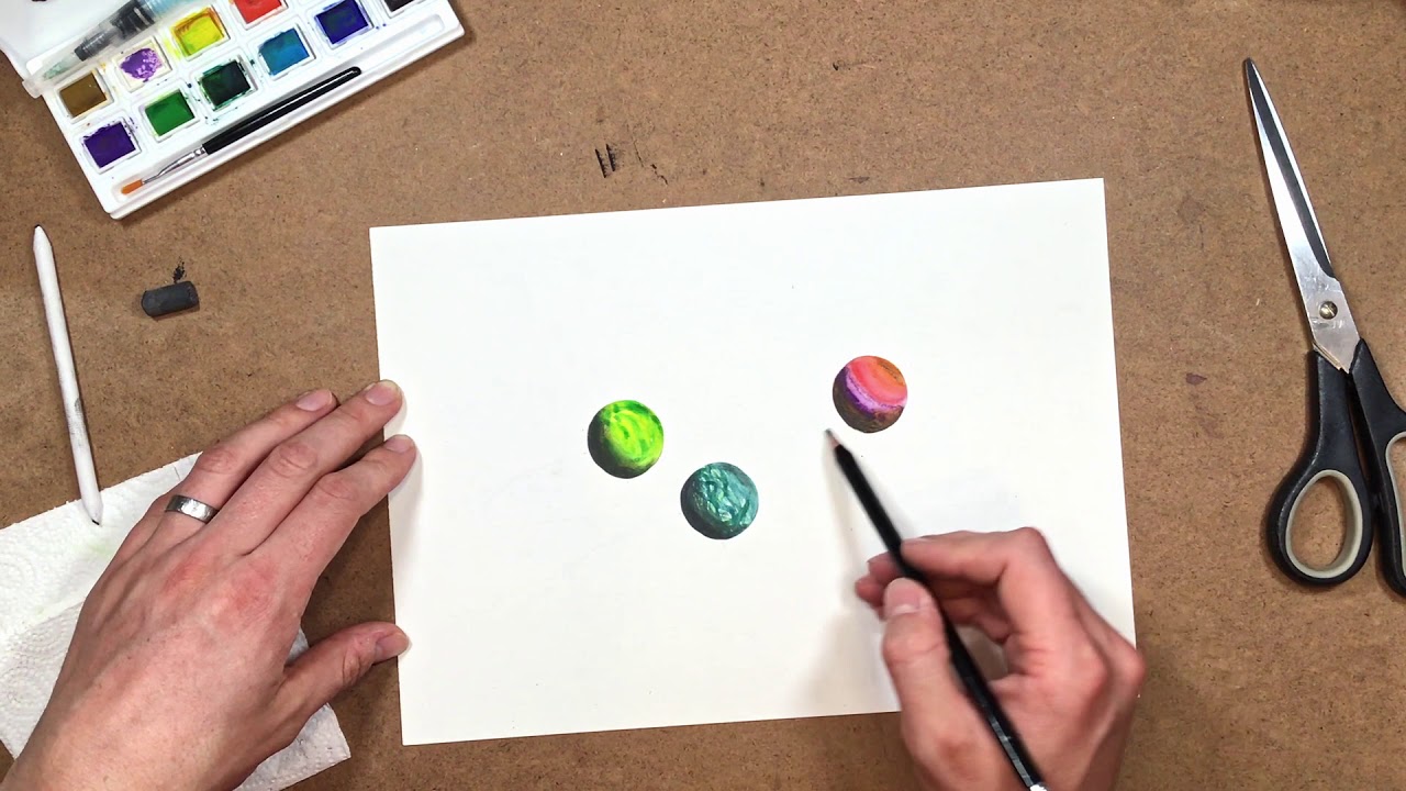 ART LESSON - MARBLE PAINTING - YouTube