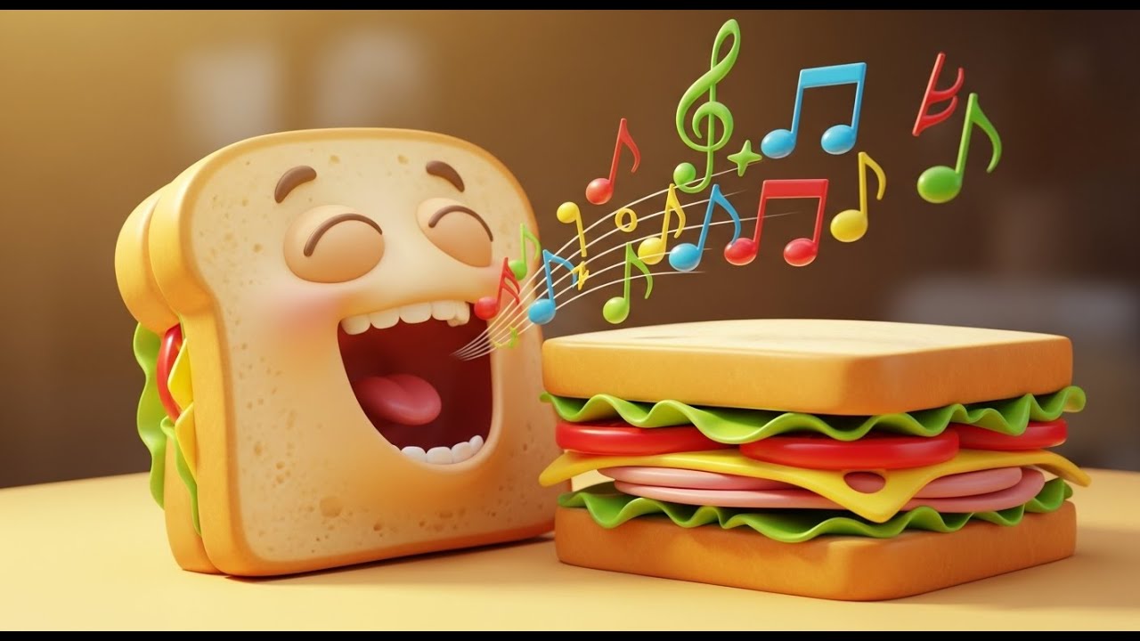 Don’t Step on the Singing Sandwich | Funny Nursery Rhyme and Kids Song ...