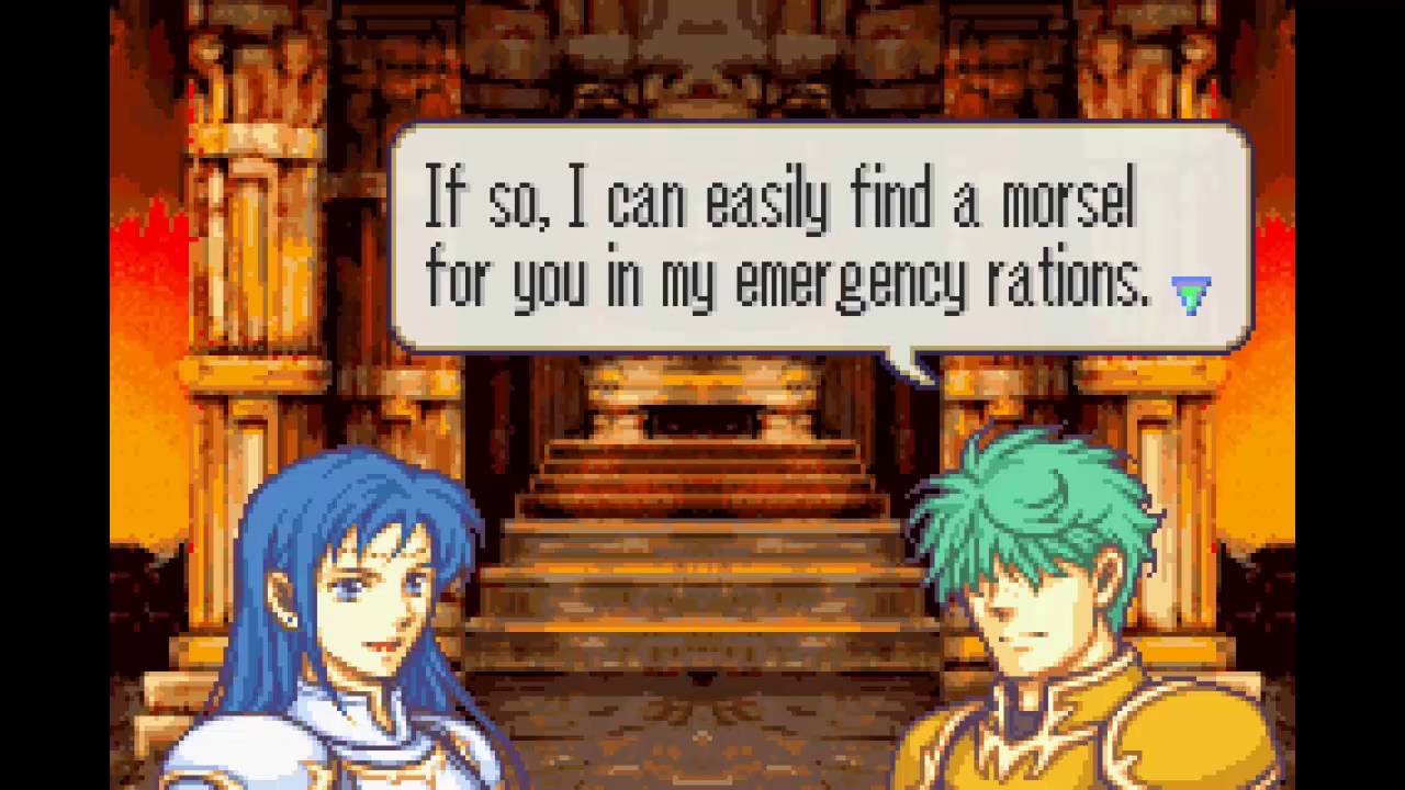 Fire Emblem: Blazing Sword - Lowen & Isadora Support - YouTube