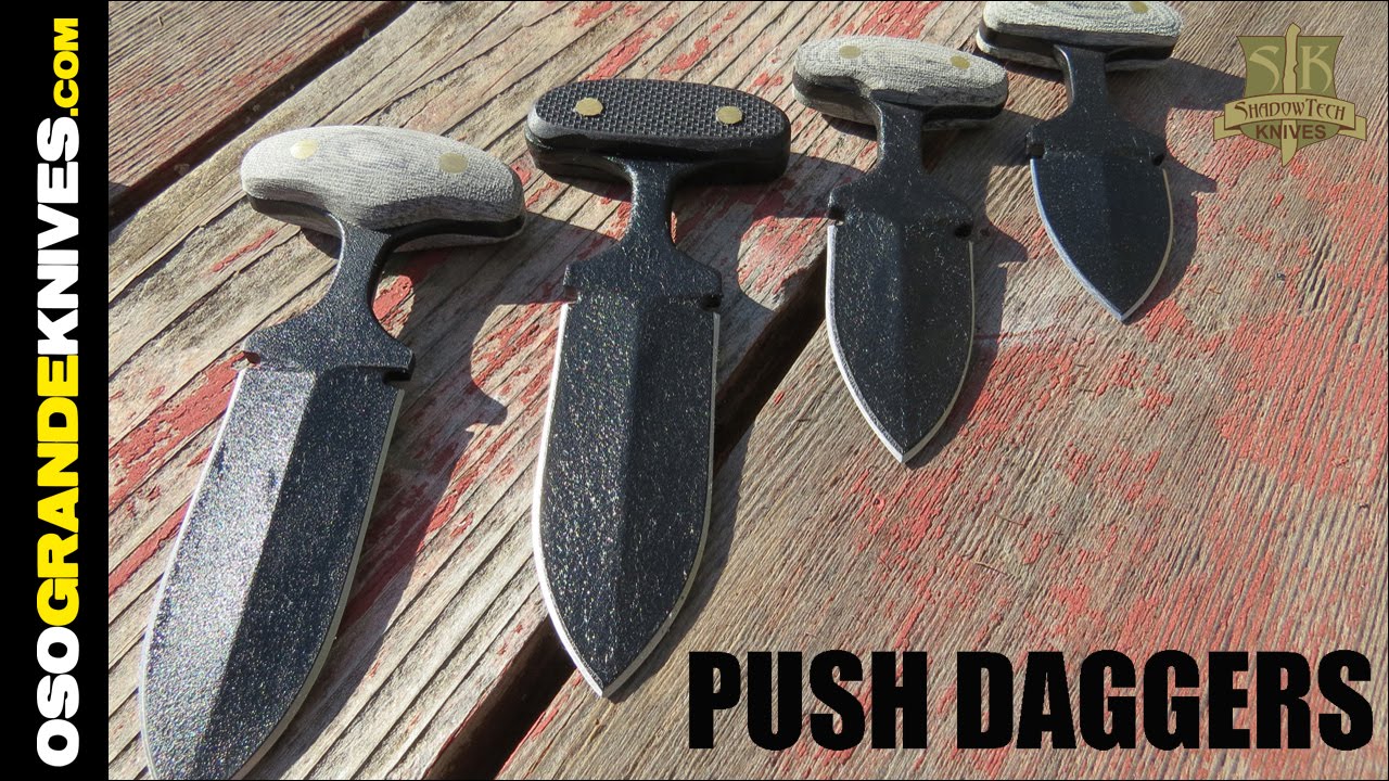 Shadowtech Push Daggers Quick Overview | OsoGrandeKnives - YouTube