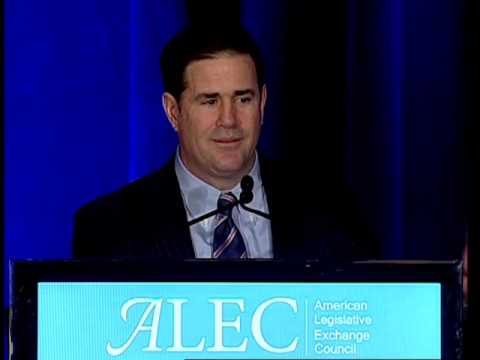 Governor Doug Ducey welcomes ALEC to Arizona - YouTube