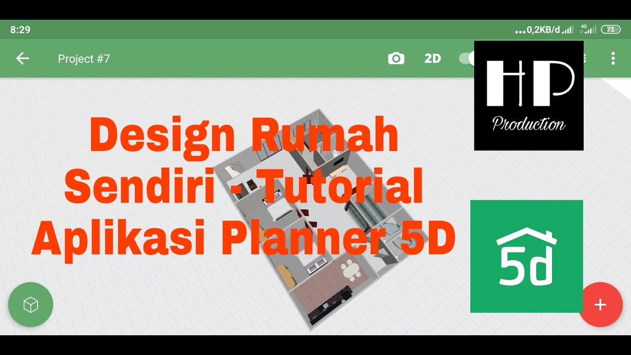 Belajar Design Rumah Sendiri - Tutorial Aplikasi Planner 5D - YouTube