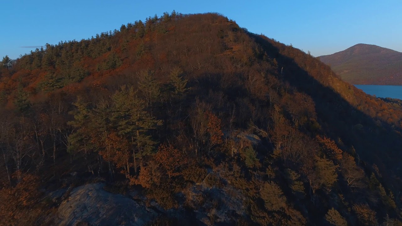 Late Fall Sunset Aerial Over Lake George - YouTube