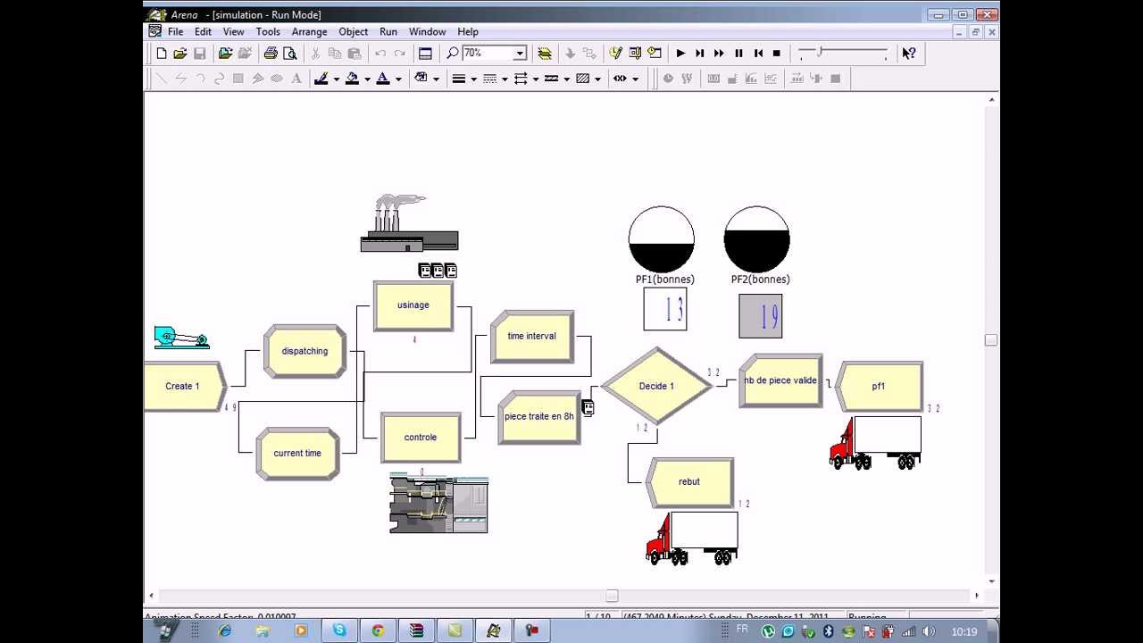 simulation tp arena IIA5 - YouTube