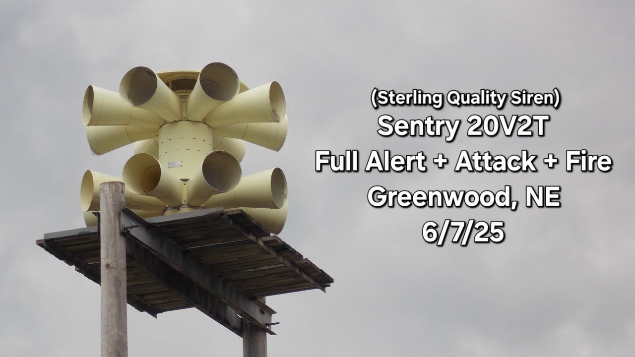 Sentry 20V2T | All 3 signals | Greenwood, NE 6/7/25 - YouTube