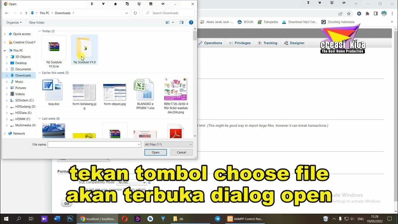 Cara Restore Database Mysql Menggunakan Xampp Control panel | Untuk ...