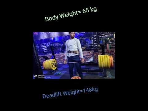 Deadlift Challenge|Body Weight =65kg and Deadlift Weight=148kg|#powerlifting - YouTube
