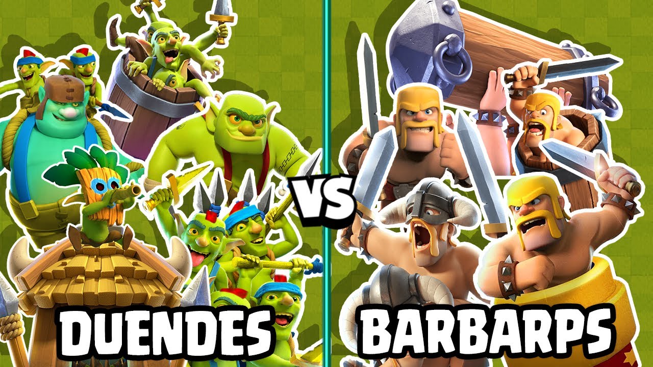 DUENDES vs BARBAROS | CHOZA FIESTERA vs LANZA BARBAROS | OLIMPIADAS de CLASH ROYALE - YouTube