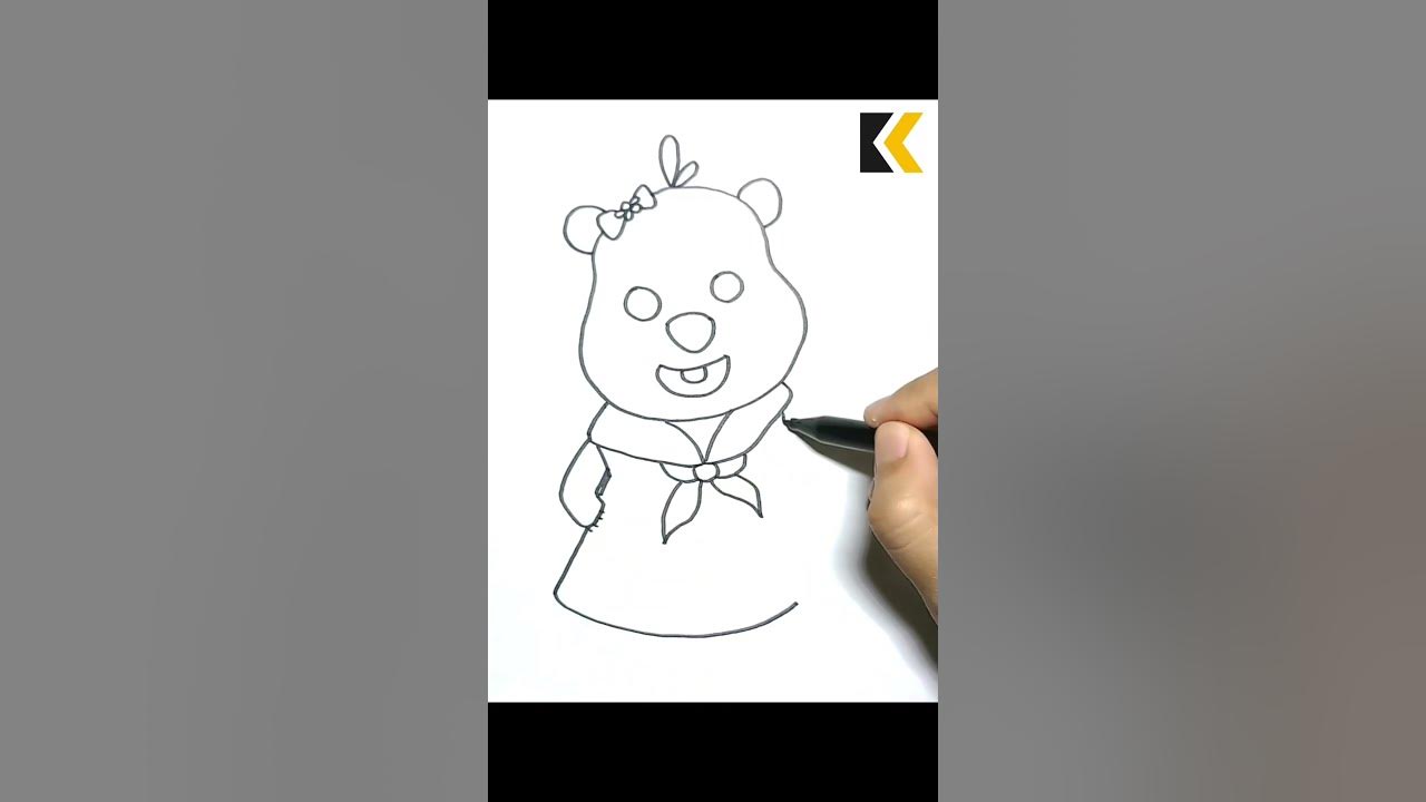How To Draw Loopy Easily #cartoon #loopy #pororothelittlepenguin # ...