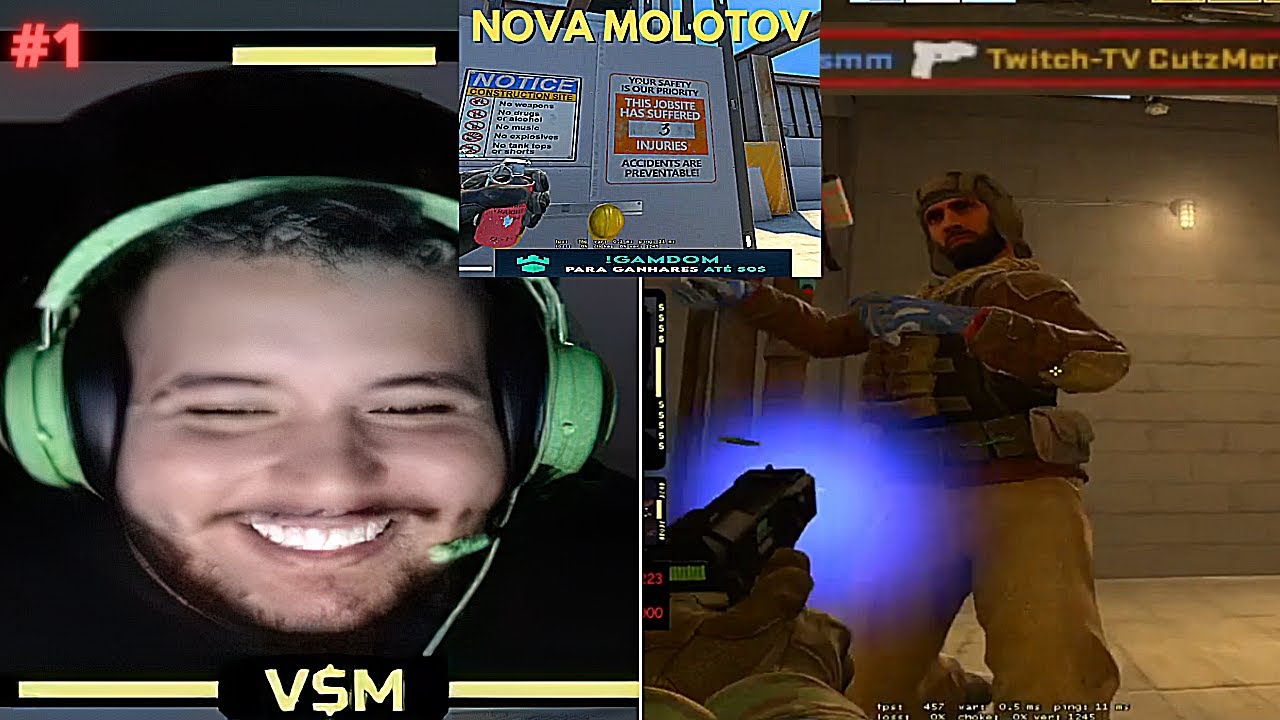VSM ENSINA NOVAS MOLOTOVS & MELHORES CLIPES DO CSGO!! #1 - YouTube