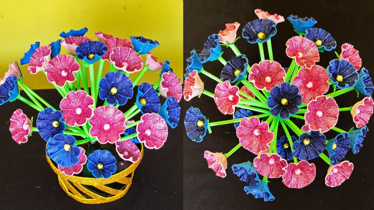 Make This Stunning Flower Guldasta/Bouquet in Just 10 Minutes - YouTube