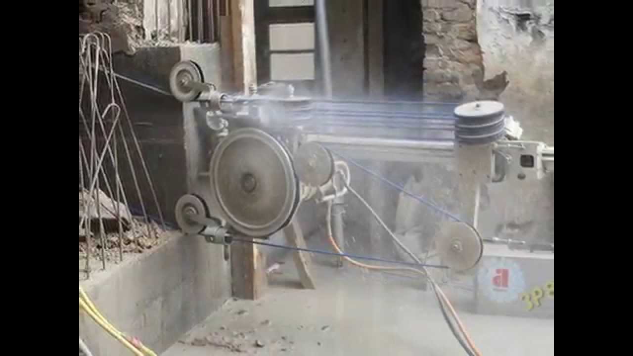 Pentruder Wire saw 3P8 -Forbeton - Luxemburg / ADAMAS - YouTube