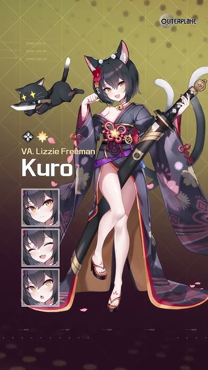 Lizzie Freeman as the voice of Kuro from Outerplane (2) #LizzieFreeman #kuro #outerplane - YouTube