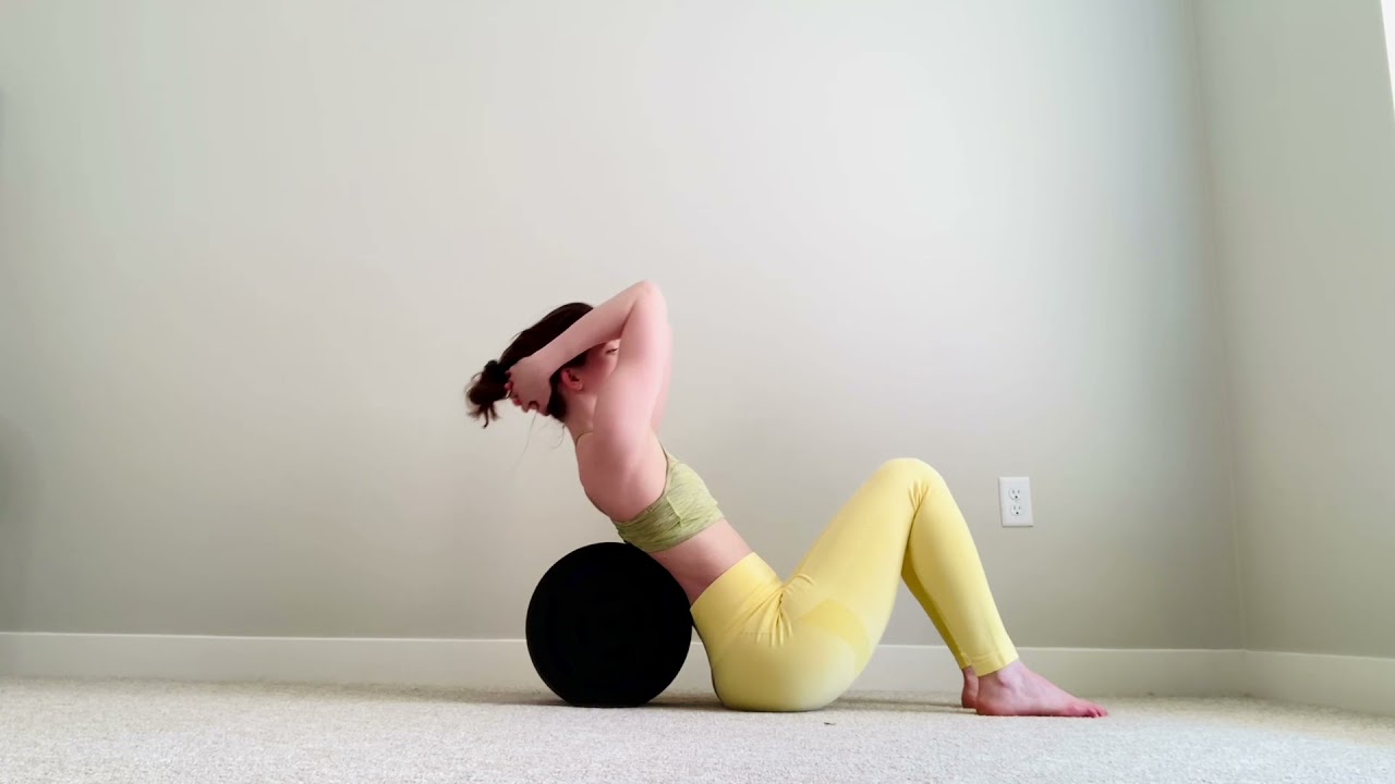 Supported Backbend Crunches on Body Wheel - YouTube