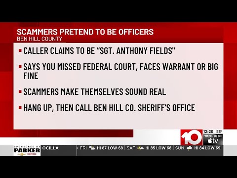 SCAM ALERT: Fake ‘Sheriff’s Sergeant’ calling residents about missed court appearances