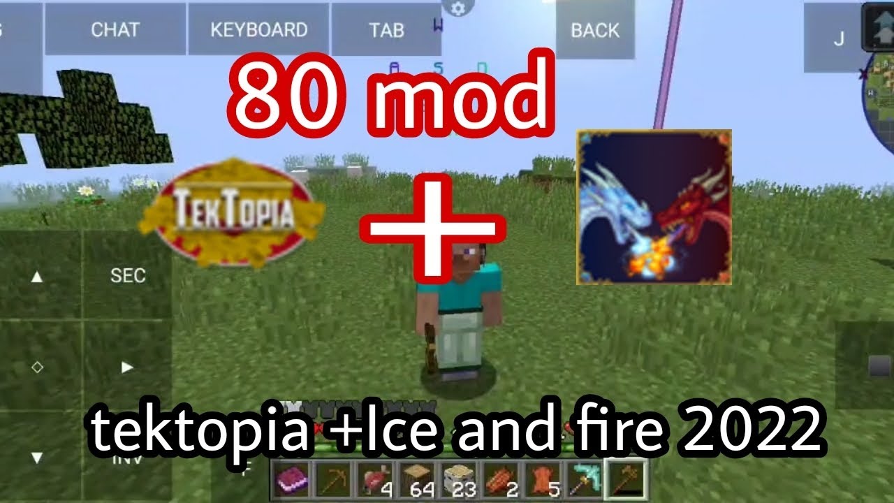 Minecraft Pojav Launcher Java mod tektopia + ice and fire 2022 🐲🐍👬 #1 - YouTube