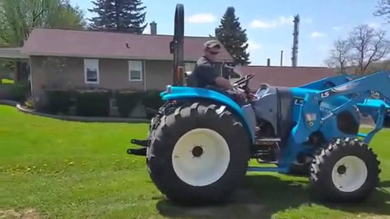 IMS - LS XR 4040 Tractor demo - YouTube