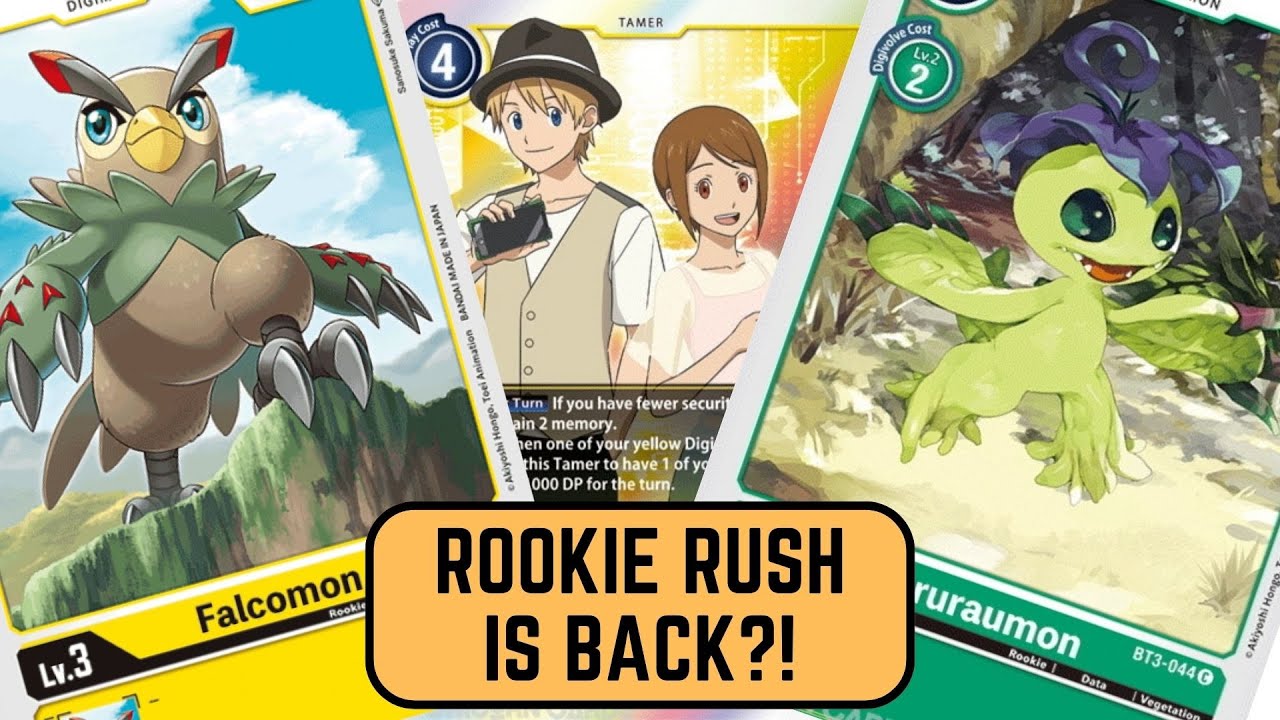 Yellow Green Rookie Rush - Digimon BT11 Format - YouTube