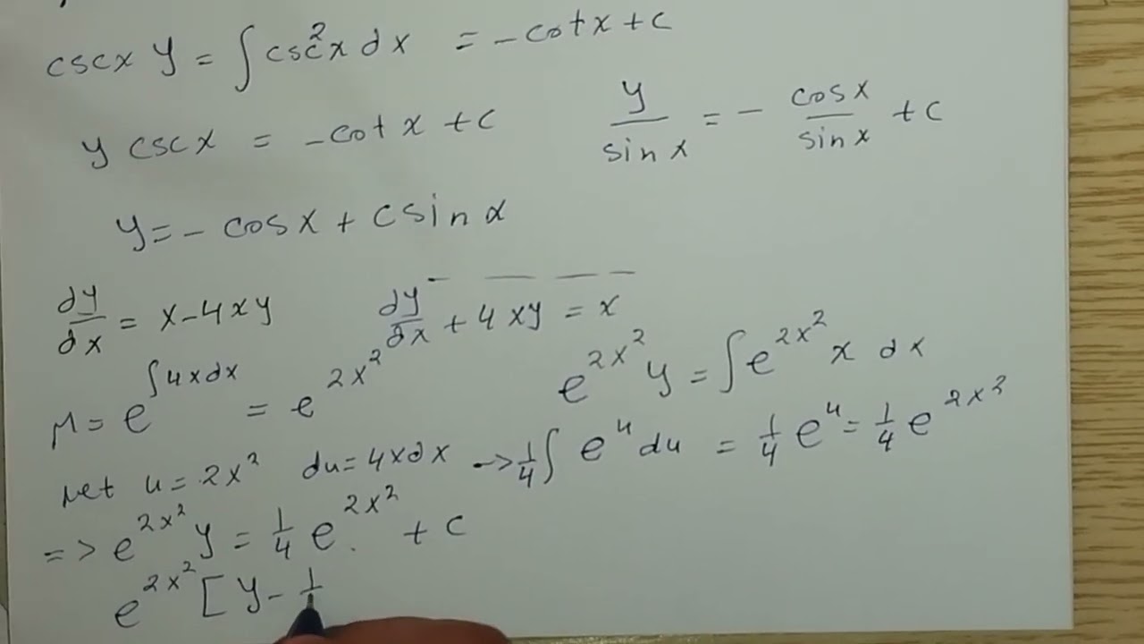 #differential_equations Equations | by Linear method (3) - YouTube