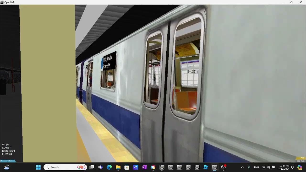 Openbve R46 V1 Pre-Goh A Train Departing at Inwood 207th Street - YouTube