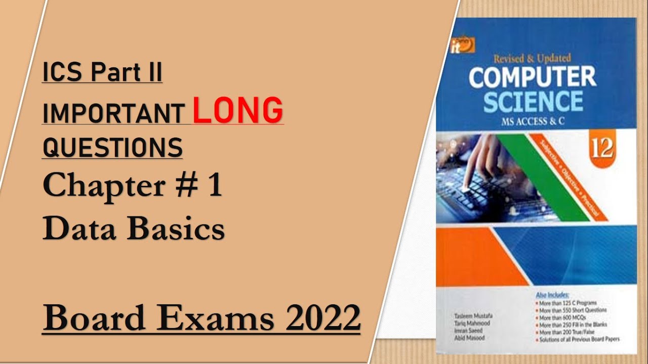 Important LONG questions of ICS part 2 computer Chapter # 1 2022 | SS ...