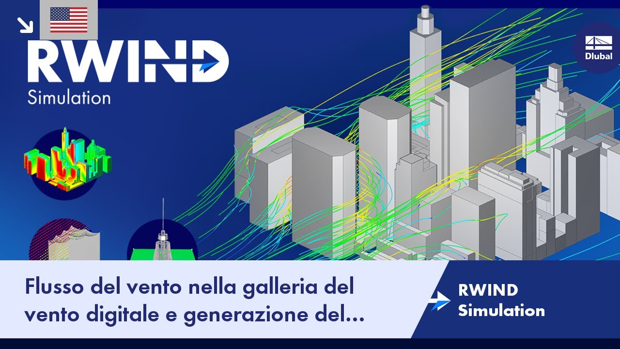 [EN] RWIND Simulation | Flusso del vento nella galleria del vento ...