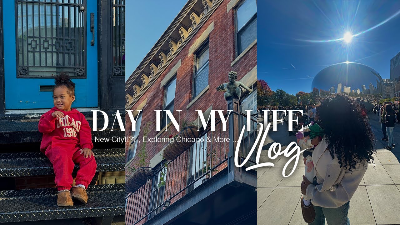 Day In my life as a mom ( Chicago)♡ New City!!? + Exploring Chicago ( Minimal talking) Vlogmas ...