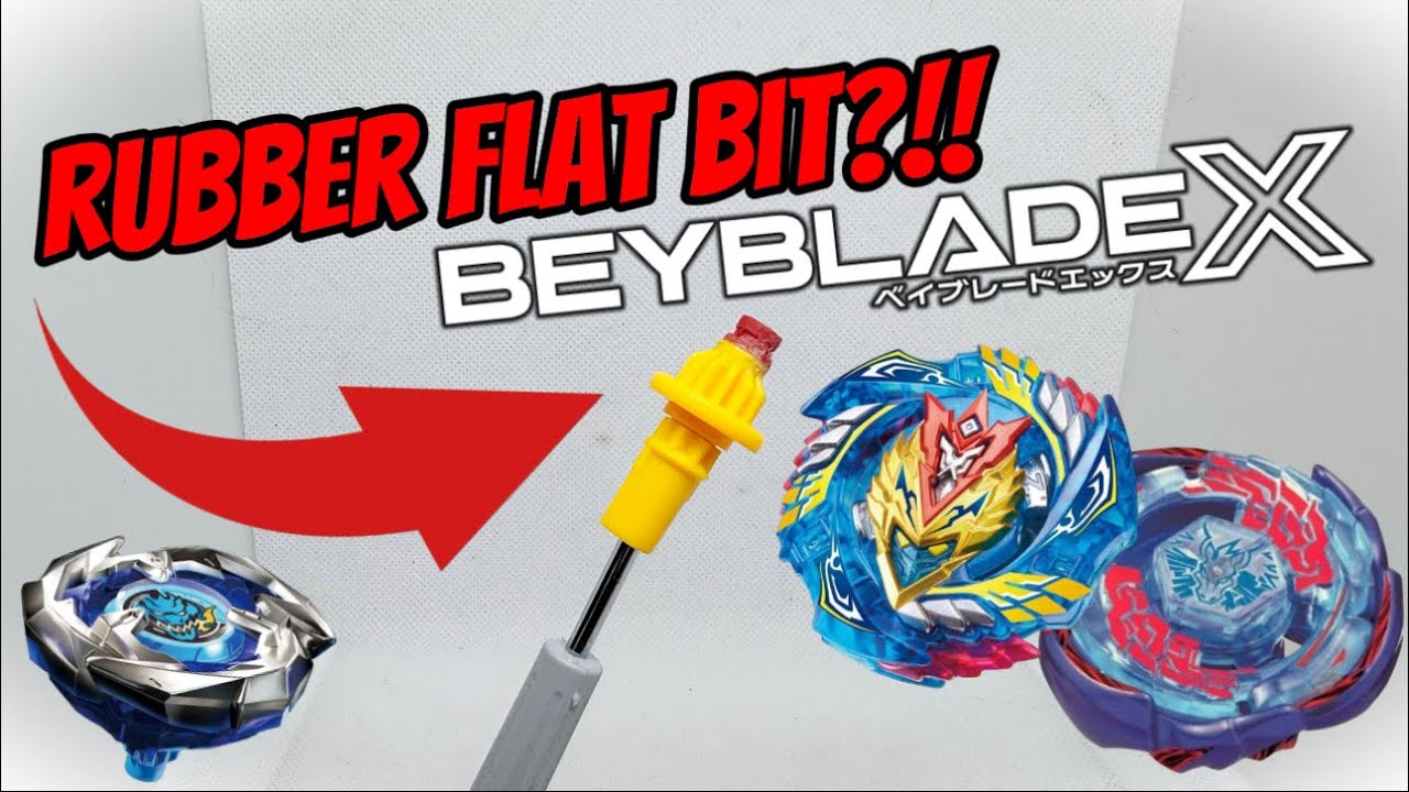 TAKARA TOMY BEYBLADE X RUBBER FLAT BIT IS FINALLY HERE! - YouTube