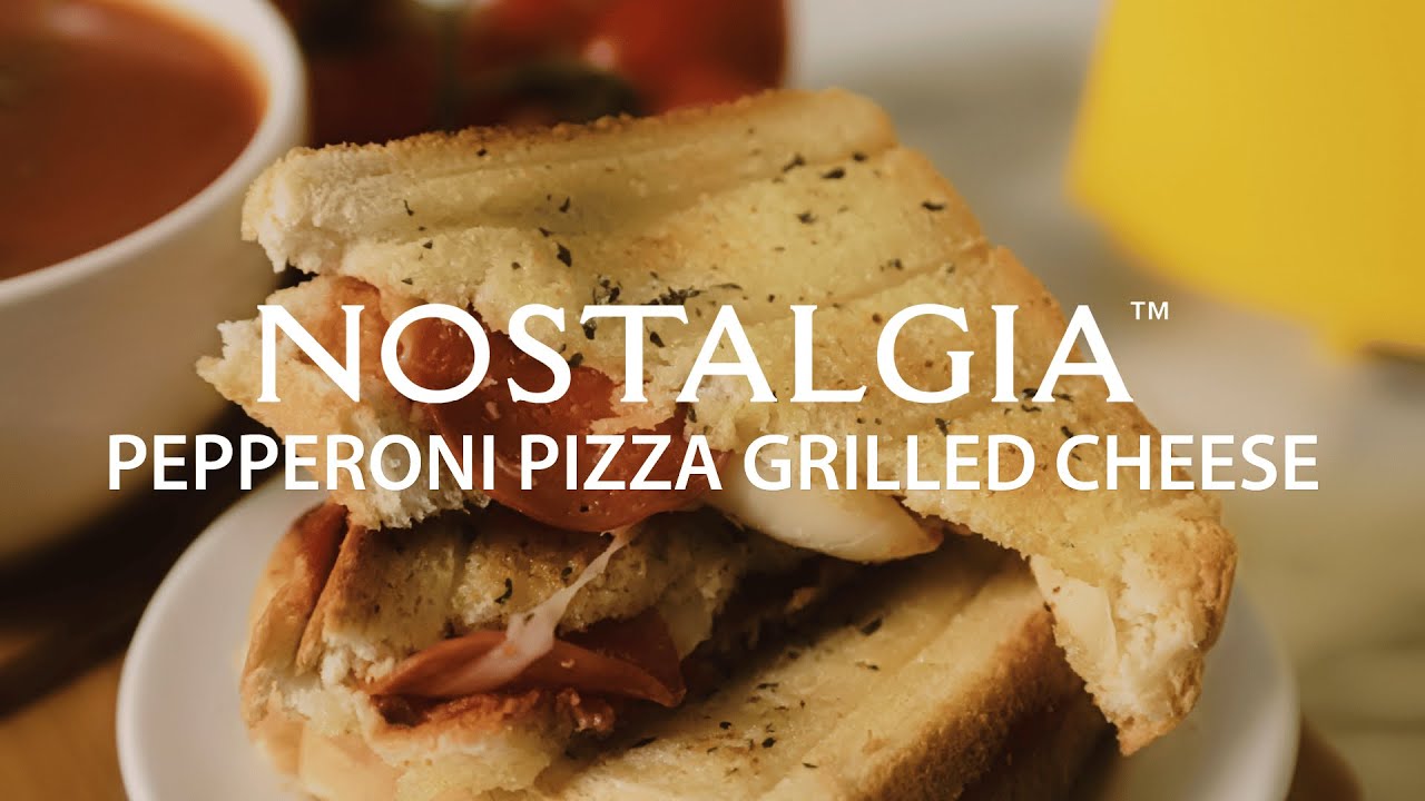 Pepperoni Pizza Grilled Cheese | Nostalgia Makes | Using TCS2 Grilled ...