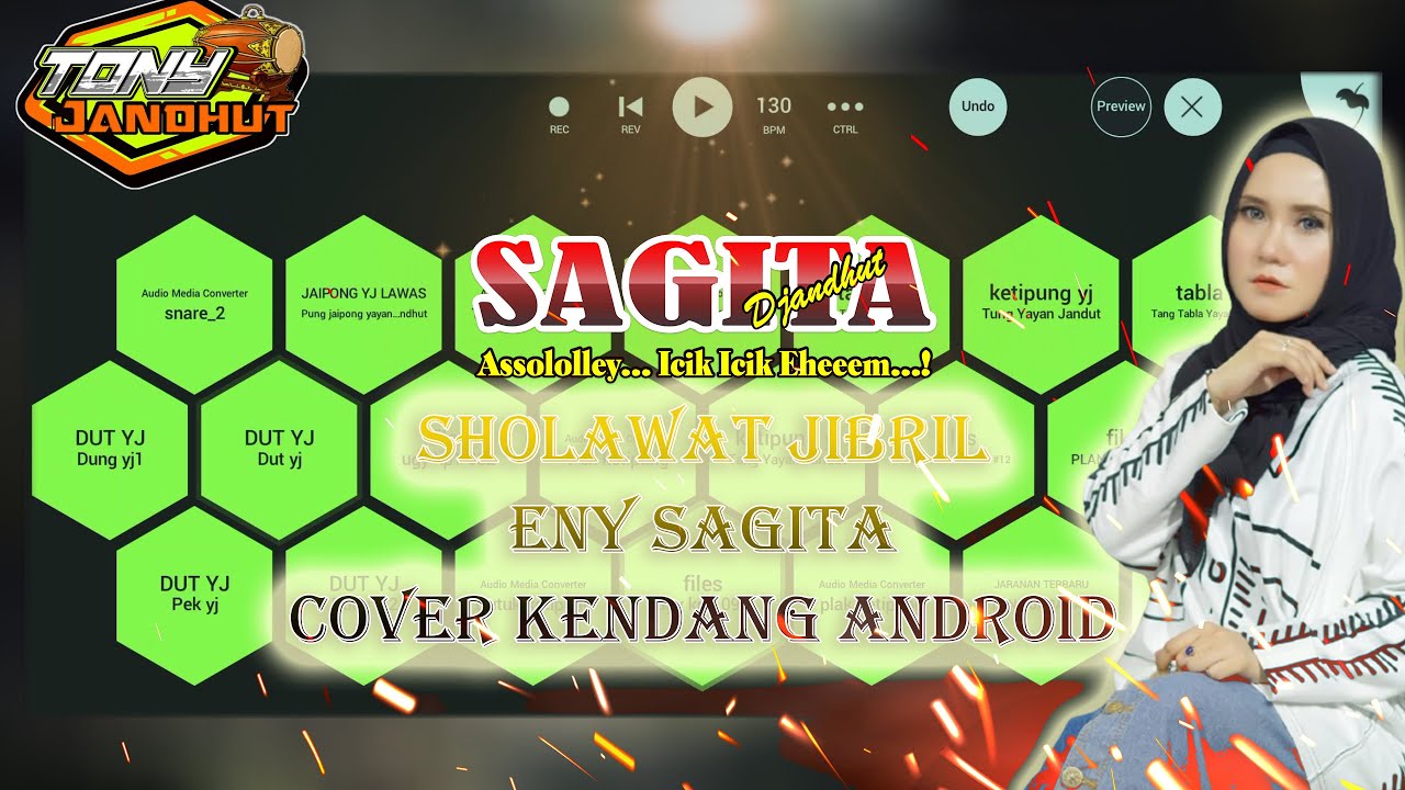 SHOLAWAT JIBRIL COVER KENDANG ANDROID| VOC.ENY SAGITA - YouTube
