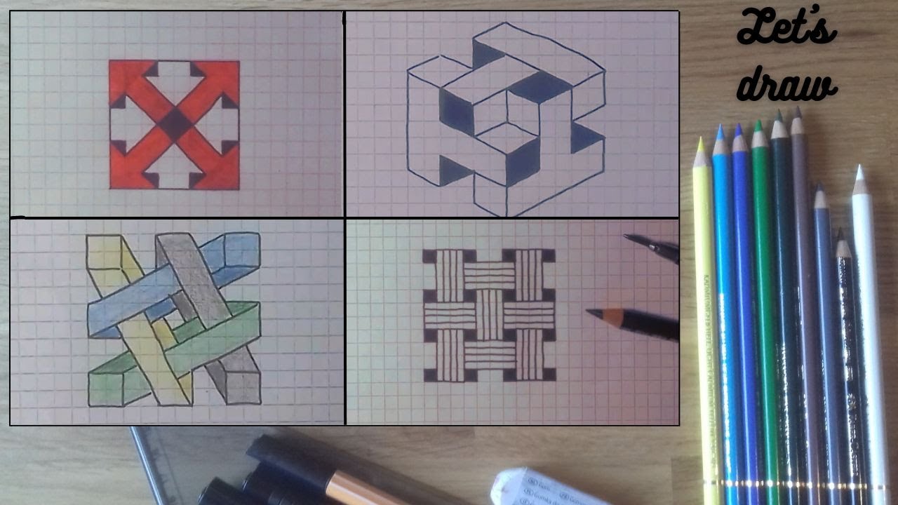 Zeichen Ideen für Anfänger - viel 3D | compilation - YouTube