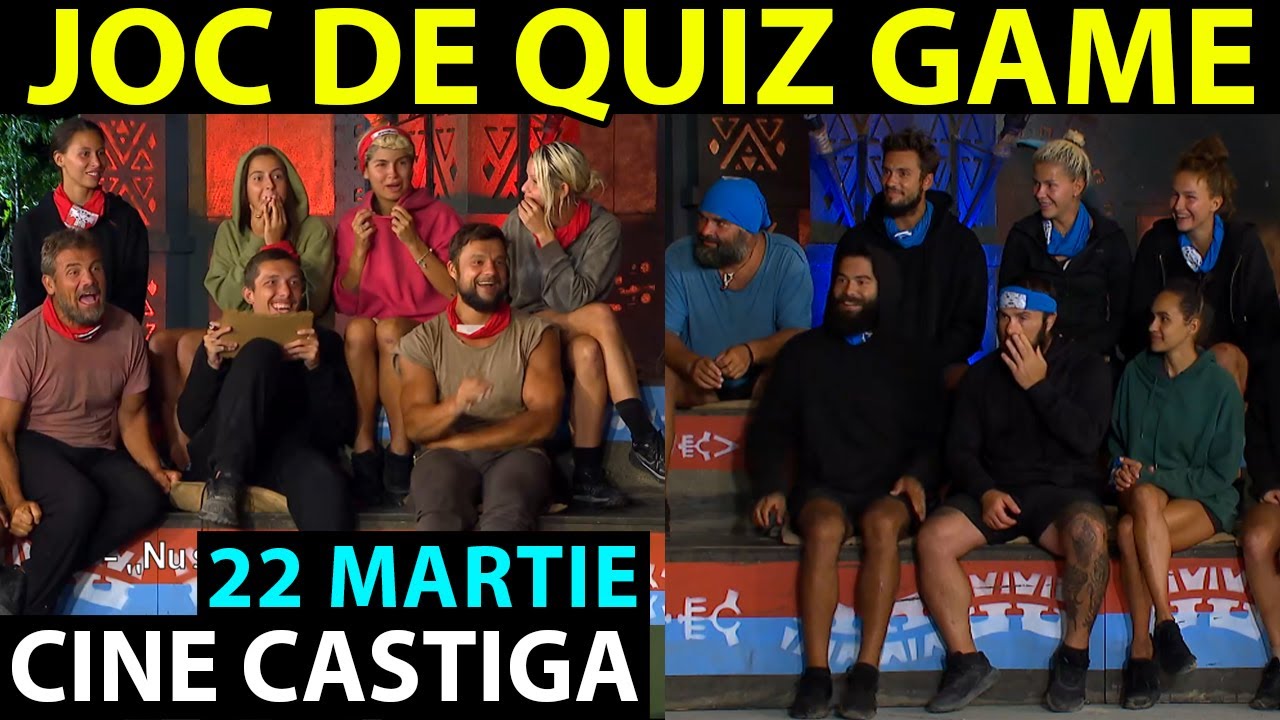 JOC DE QUIZ GAME! PREMIU INEDIT! CINE CASTIGA ASTAZI 22 MARTIE LA ...