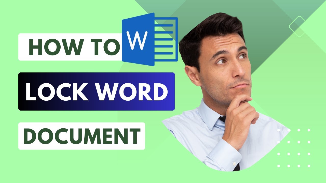How to lock your document with Password in Microsoft word | Protect ...