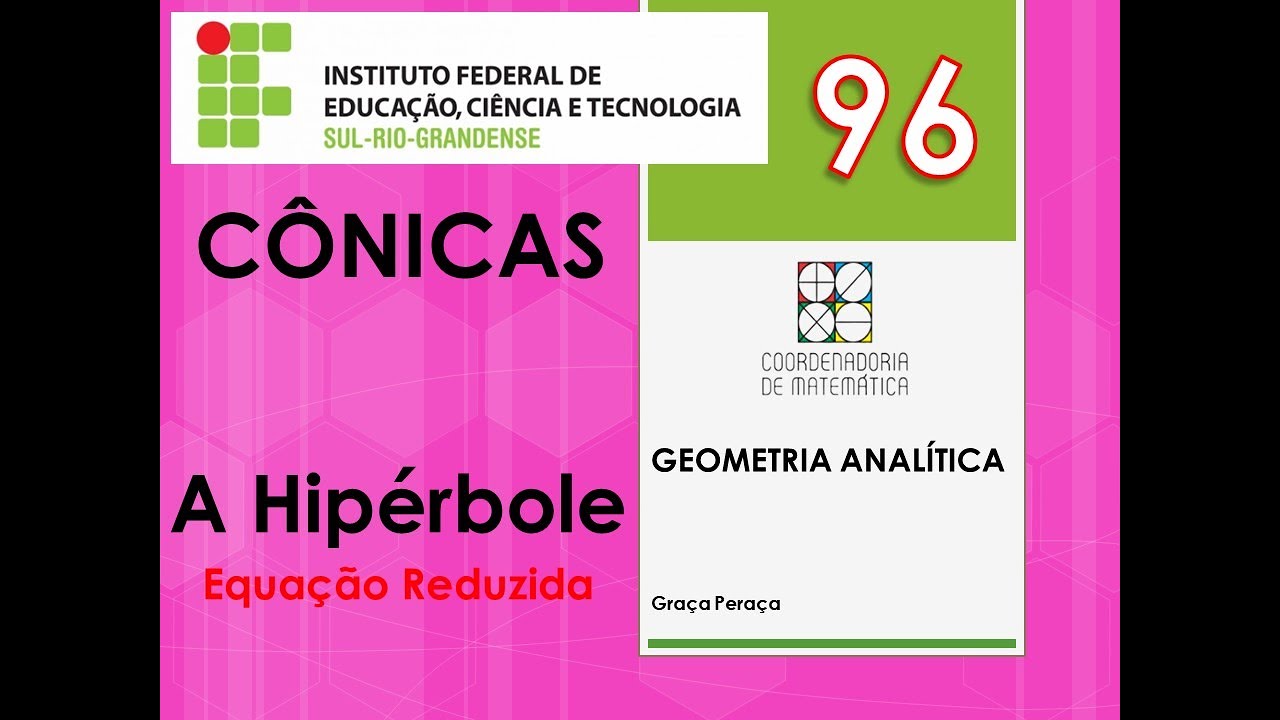 GEOMETRIA ANALÍTICA - Aula 96: A Hipérbole - Equação Reduzida - YouTube