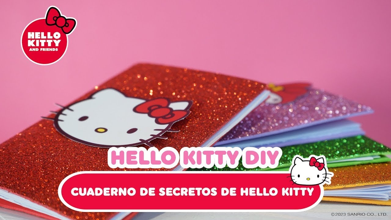 Cuaderno de secretos de Hello Kitty | Hello Kitty DIY - YouTube