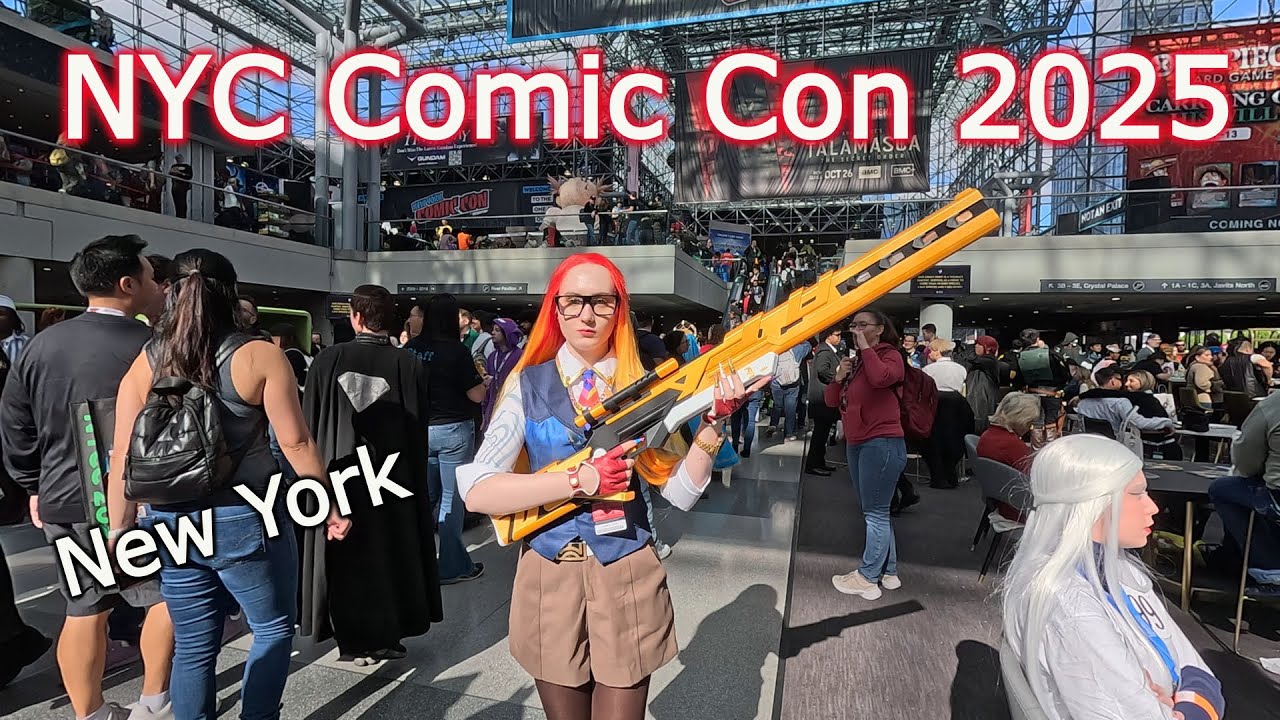 NEW YORK Comic Con 2025 NYC 4К 60fps HDR - YouTube
