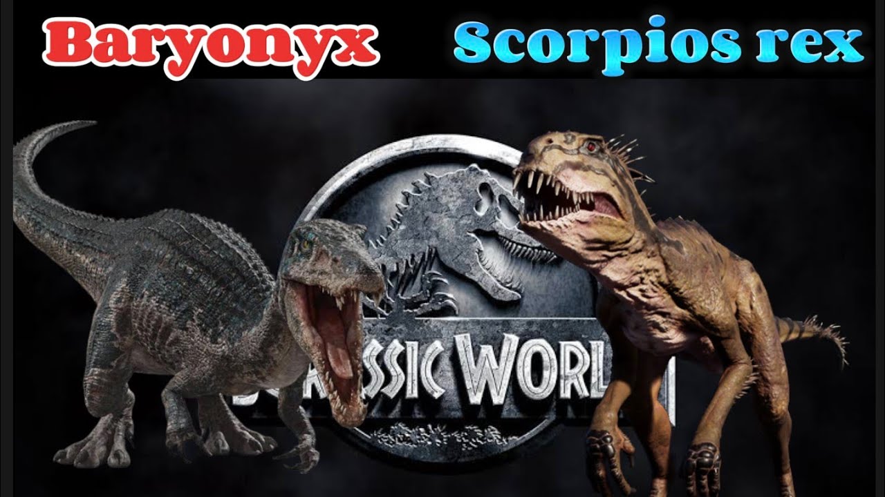 Baryonyx vs scorpios rex | scorpios rex vs Baryonyx - YouTube