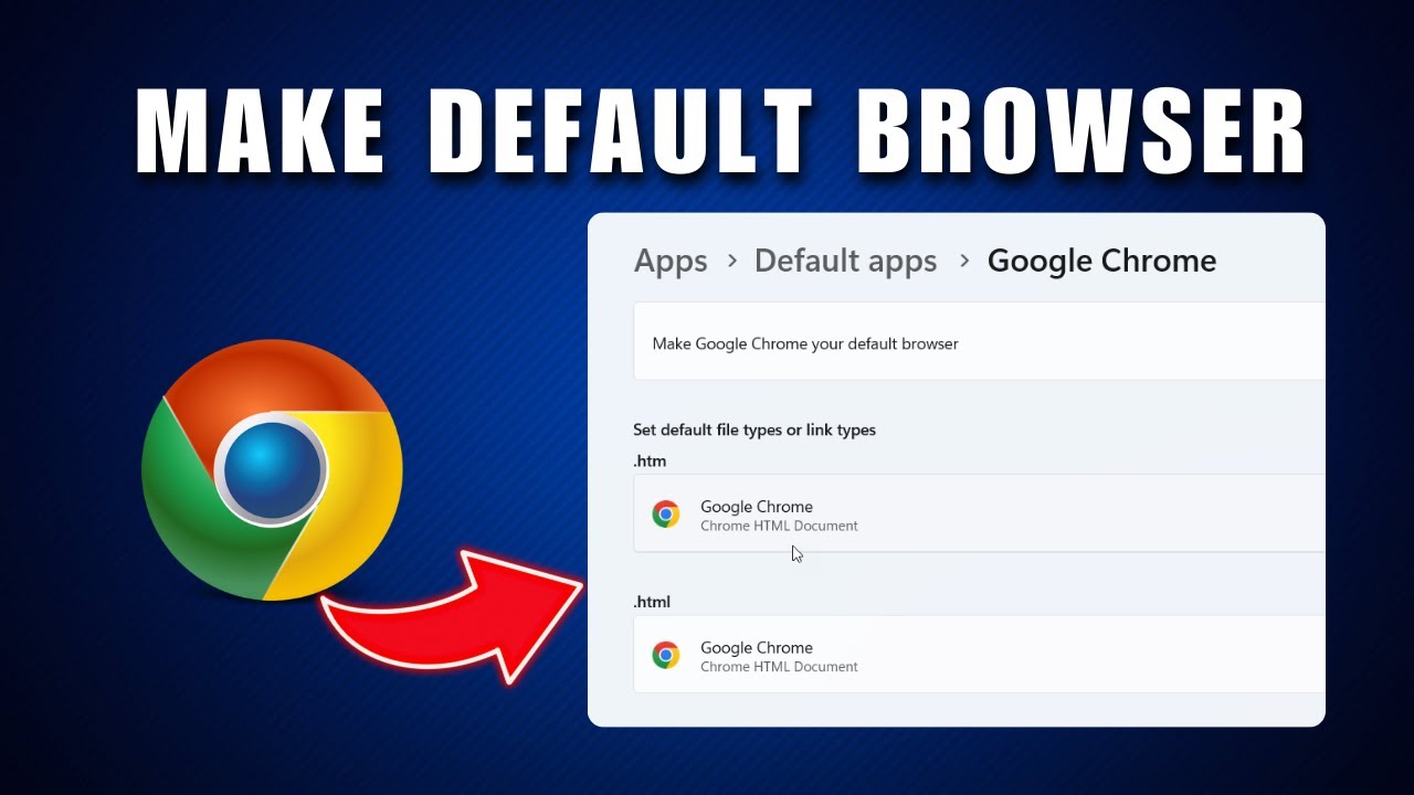 How To Make Google Chrome Your Default Browser In 2025 - YouTube