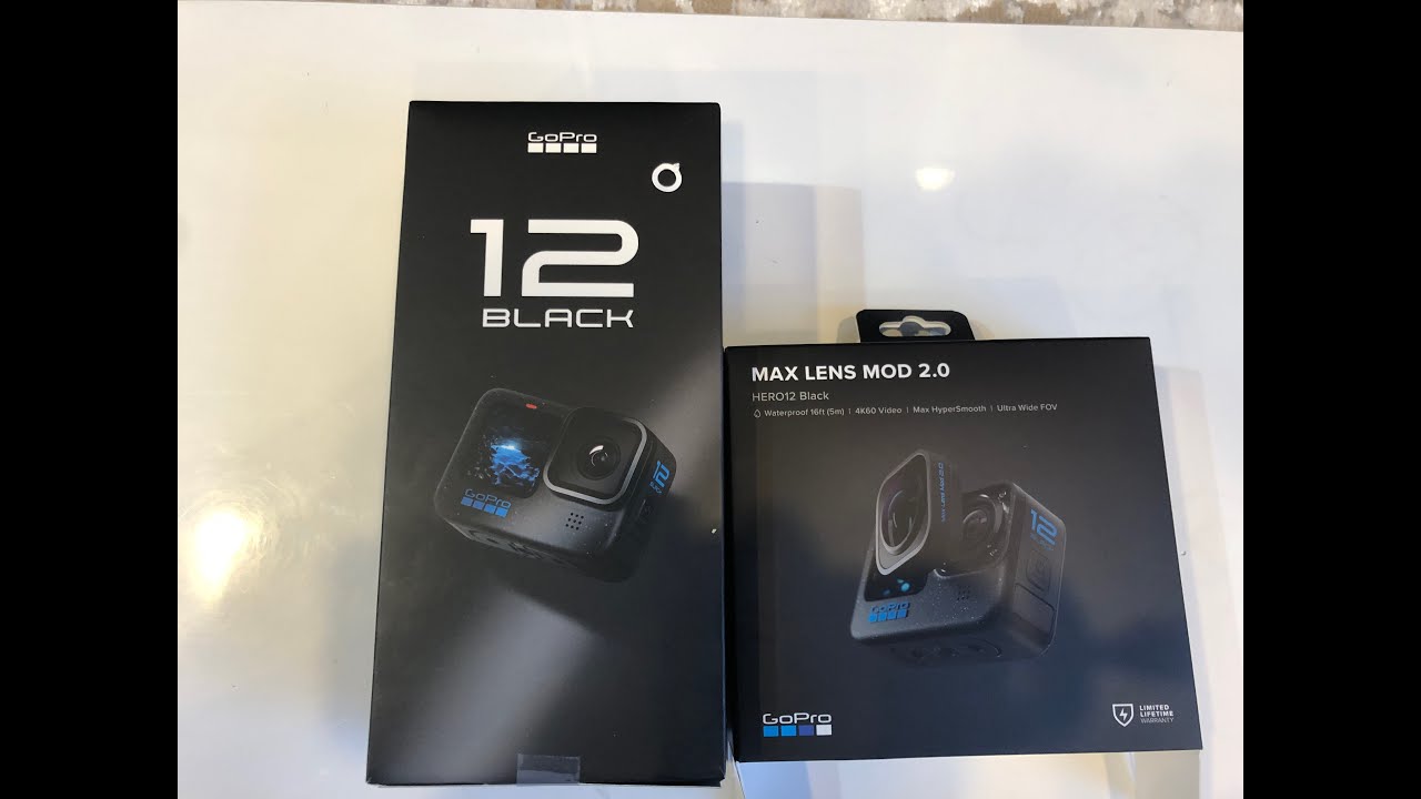 Detailed Look at & Un-BoXing GoPro Hero 12 Black and + Max Lens MOD 2.0 ...
