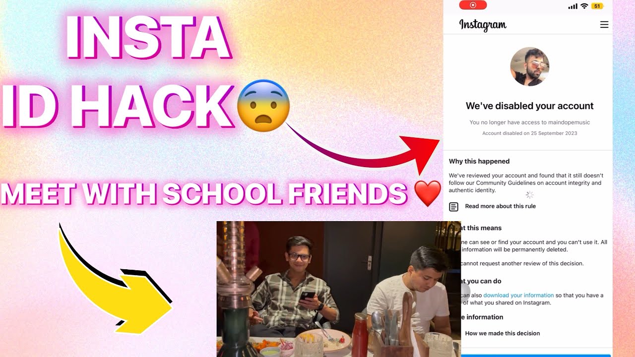 INSTA ID HACK 😨 SCHOOL FRIENDS ️ - YouTube