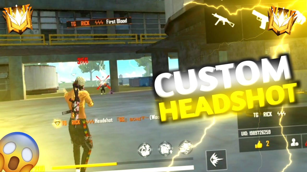 FREE FIRE WOODPECKER KING | FREE FIRE HEADSHOT CUSTOME | FREE FIRE ...